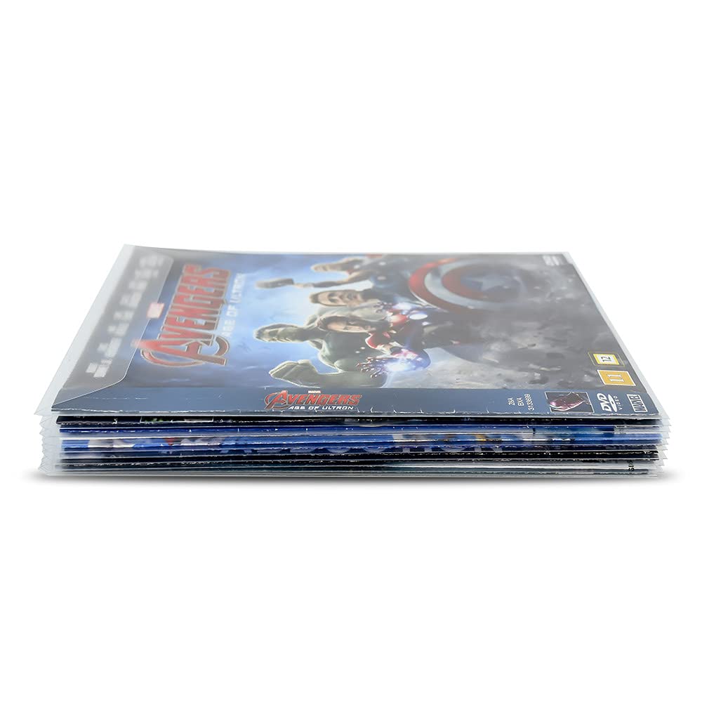 Tarifold DVD Protective Sleeve with Closing Flap for DVD Storage, Space for DVD and DVD Cover, 100/Pack (10281)