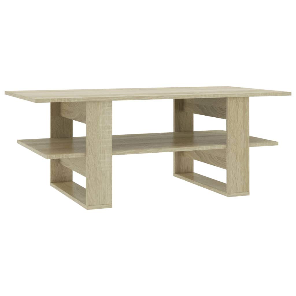 QJBSAVVA Coffee Table Sonoma Oak 43.3"x21.7"x16.5" Engineered Wood,Industrial Tables Floor Standing Table Cocktail Table Suitable for Meeting Rooms, Reception Rooms, Offices