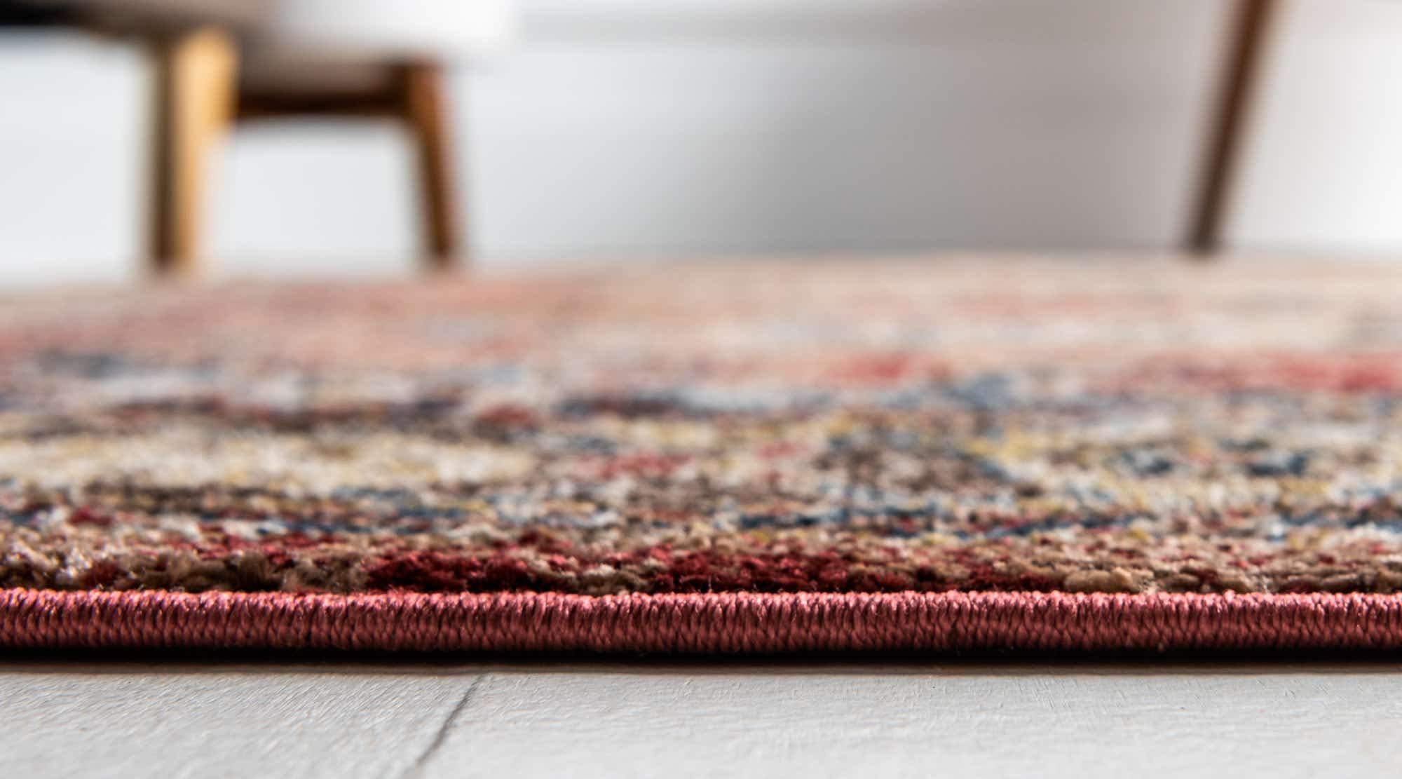 Unique Loom Utopia Collection Area Rug - Larissa (3' 3" x 5' 3" Rectangle, Terracotta/ Blue)
