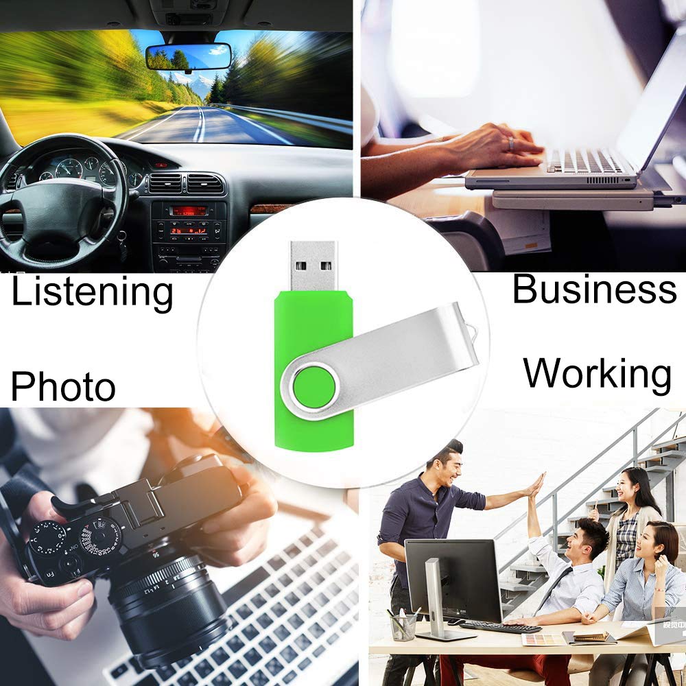 USB for Win 10 Repair Recovery Install Restore Boot Fix Flash Drive, 32&64 Bit Systems Home&Professional, Antivirus Protection&Drivers Software, 16 GB USB for Desktop&Laptop - Green