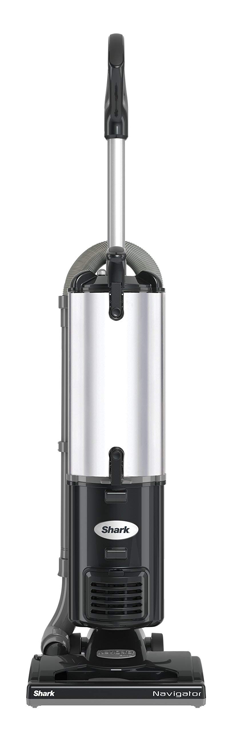 Shark Navigator Upright Corded Bagless Vacuum, Lightweight, Large Capacity for Carpet and Hard Floor Cleaning with Swivel Steering (NV27CH), Charcoal (Renewed)