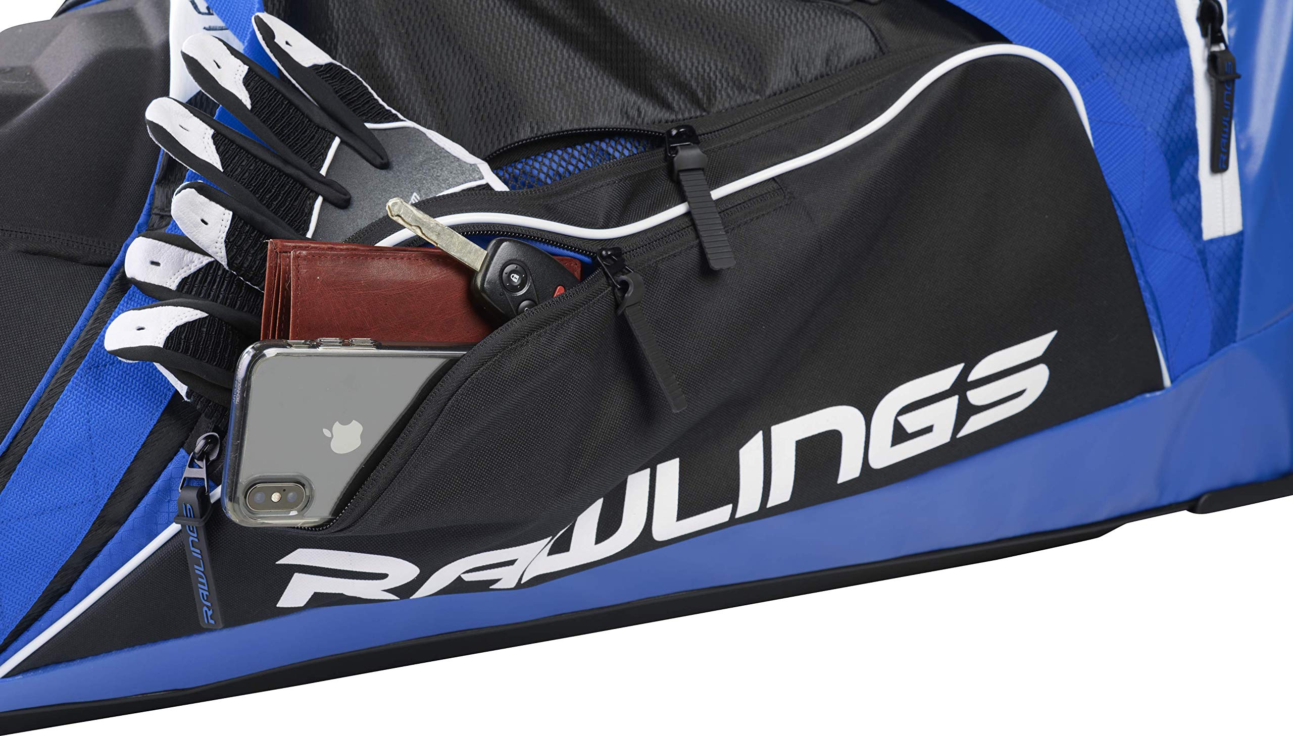Rawlings | R1502 Wheeled Catcher's Bag | Baseball/Softball | Royal