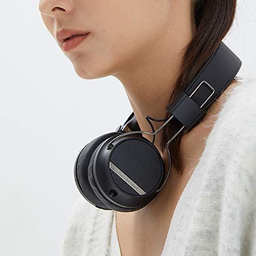 Sudio Regent II Truly Wireless On-Ear Headphones - 24h Play Time, Interchangeable caps, Collapsible Design, iOS, Android (Black)