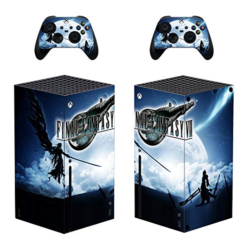 Vinyl Skin Sticker Cover Decal for Microsoft X-box-Series-X Console and Remote Controllers RPG Game HD Printing (only fit X-box-Series-X )