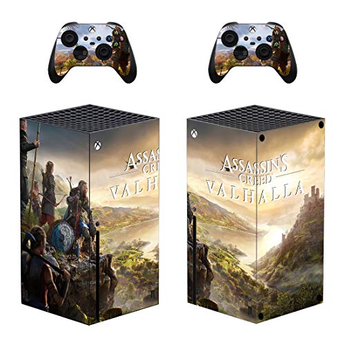 Vinyl Skin Sticker Cover Decal for Microsoft X-box-Series-X Console and Remote Controllers Dark Killer HD Printing (only fit X-box-Series-X )