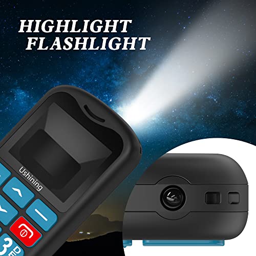 USHINING Seniors Cell Phones Unlocked SOS Button Hearing Aid Compatible 3G T Mobile Cell Phones for Seniors Large Volume 2.4 Inch HD Screen Basic Cell Phones with Charging Dock (Black)
