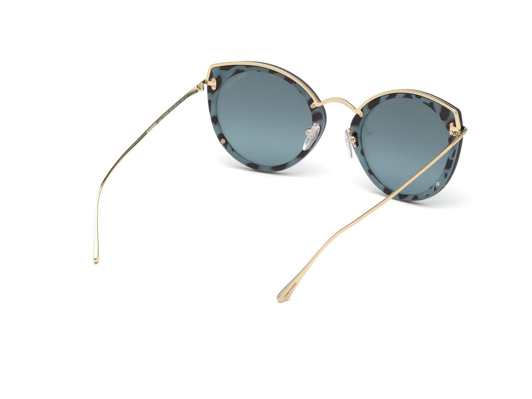 Tom Ford JESS FT 0683, Gold/blue, Women's sunglasses, 63/14/145