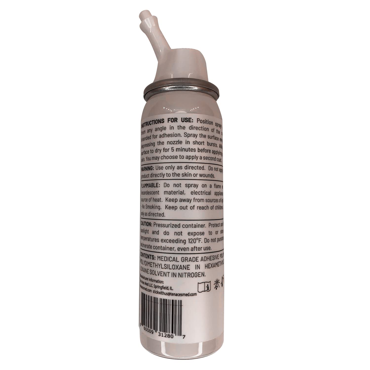 Ten Aces Secure and Reliable Silicone Breast Form Adhesive Spray Medical-Grade Skin Glue Strong Bonding and Breast Prosthesis Applicator (50 ml)