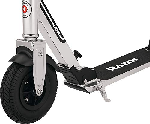 Razor A5 Air Kick Scooter for Kids Ages 8+ - Extra-Long Deck, 8" Pneumatic Rubber Wheels, Foldable, Anti-Rattle Handlebars, For Riders up to 220 lbs