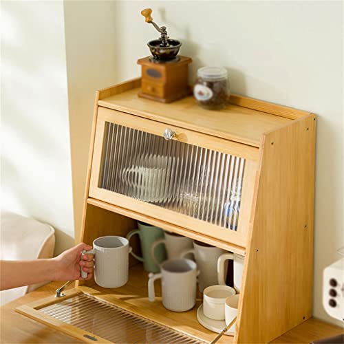 YASEZ Desktop Storage Box Cup Storage Cabinet Tea Set Display Cabinet Kitchen Cup Rack Tableware Storage Cabinet