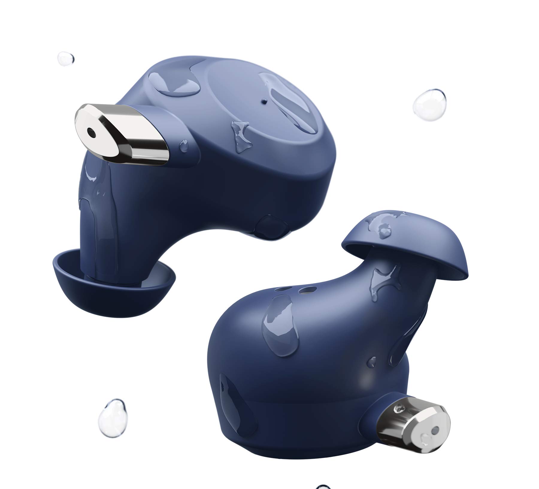 Sudio Fem True Wireless Earbuds - IPX 5 (Splash/Rain/Sweat Proof), 20h Play Time, 4 Microphone System, Graphene Driver, Compatible with Android and iOS (Classic Blue)