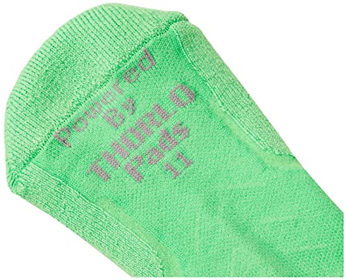 Thorlos unisex adult Xccu Thin Cushion Low Cut Running Socks, Electric Green, X-Large US