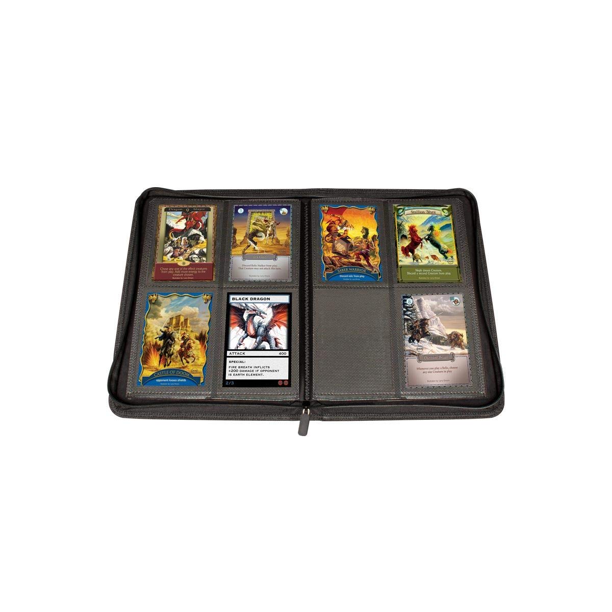 Suede Collection Zippered 4-Pocket Premium PRO-Binder - Sapphire
