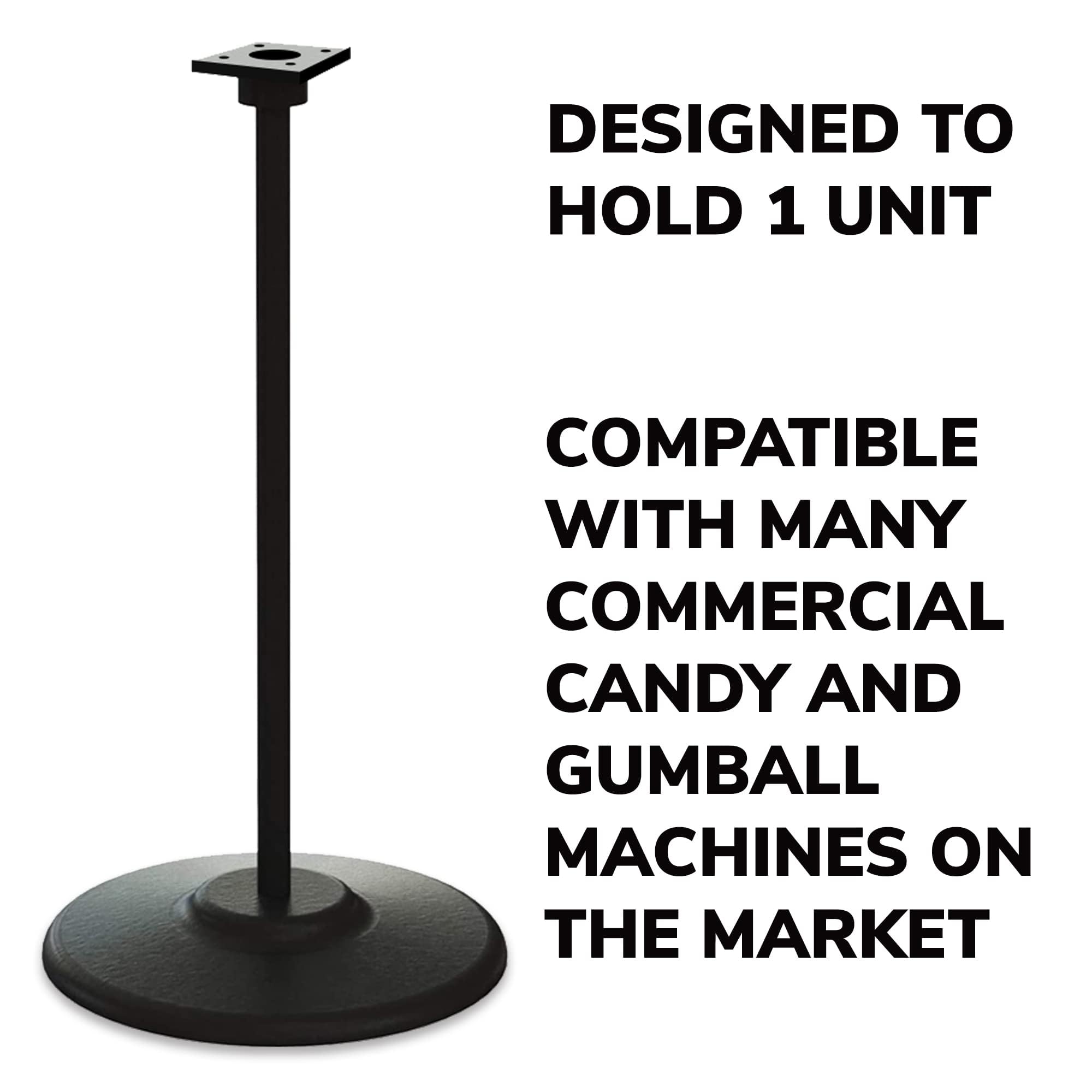 Vending Machine - Big Capsule Vending Machine with Stand - Prize Machine - Commercial Vending Machine for 2 Inch Round Capsules Gumballs Bouncy Balls - Red