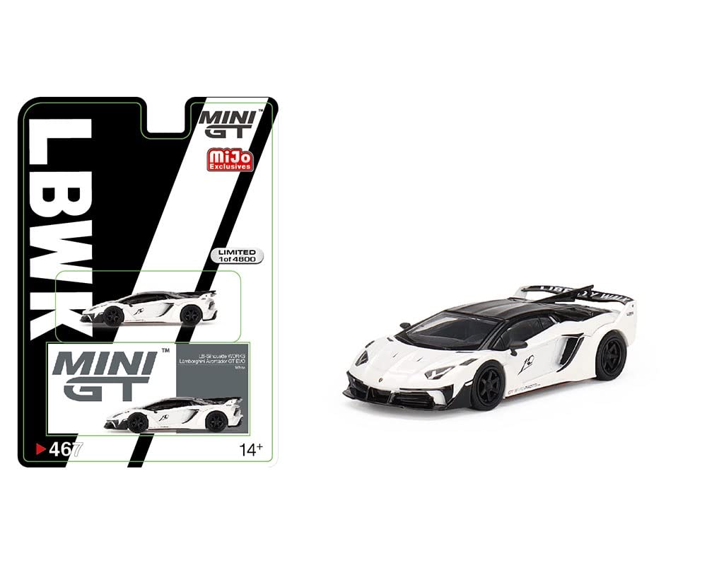 True Scale Miniatures Model Car LB-Silhouette Works Compatible with Lamborghini Aventador GT EVO 1/64 Diecast Model Car MGT00467