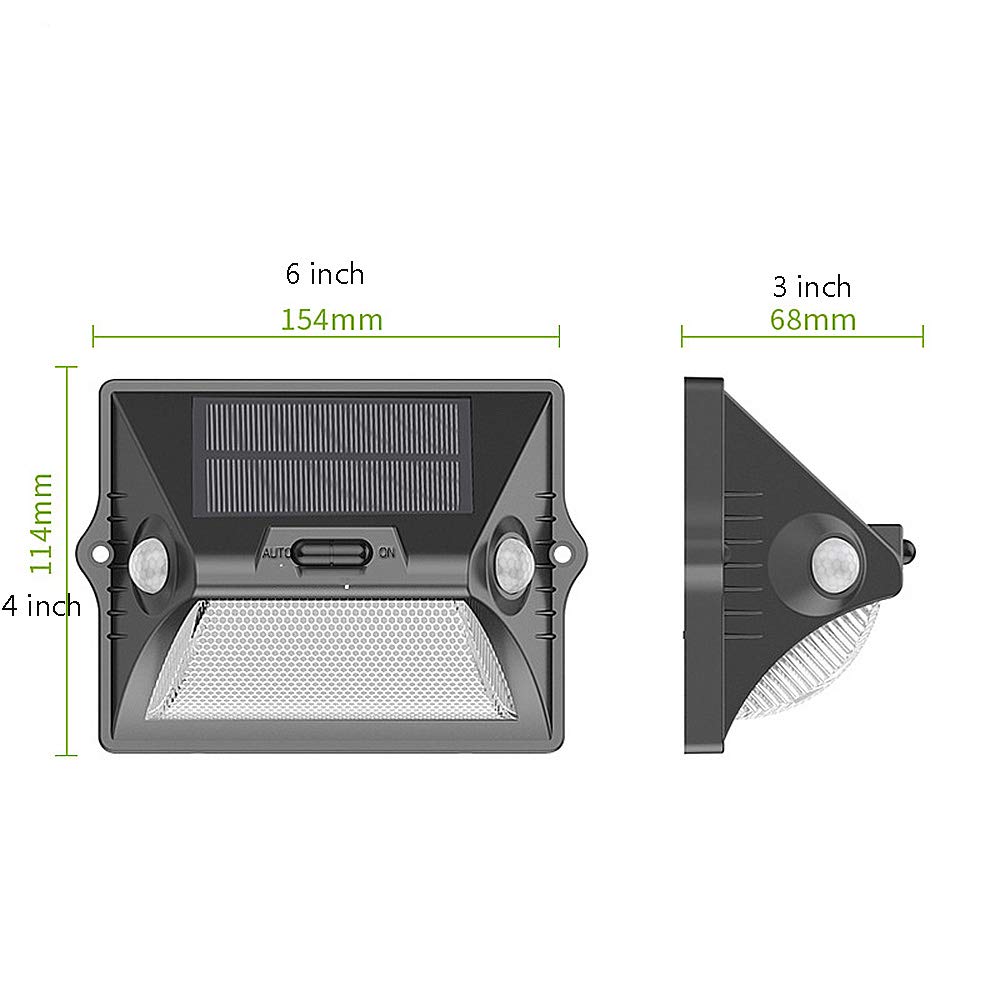 Solar Wall Light Infrared Sensor Light Led Wall Lamp Home Lighting Outdoor Wall Lamp Waterproof Garden Courtyard Street Light,Warmlight