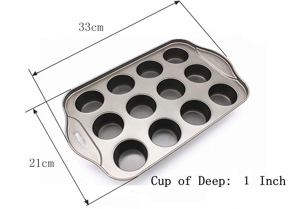 Shekure 12 Cups Mini Cheesecake Pan, springform Pan,bundt cake pan,Baking Dishes