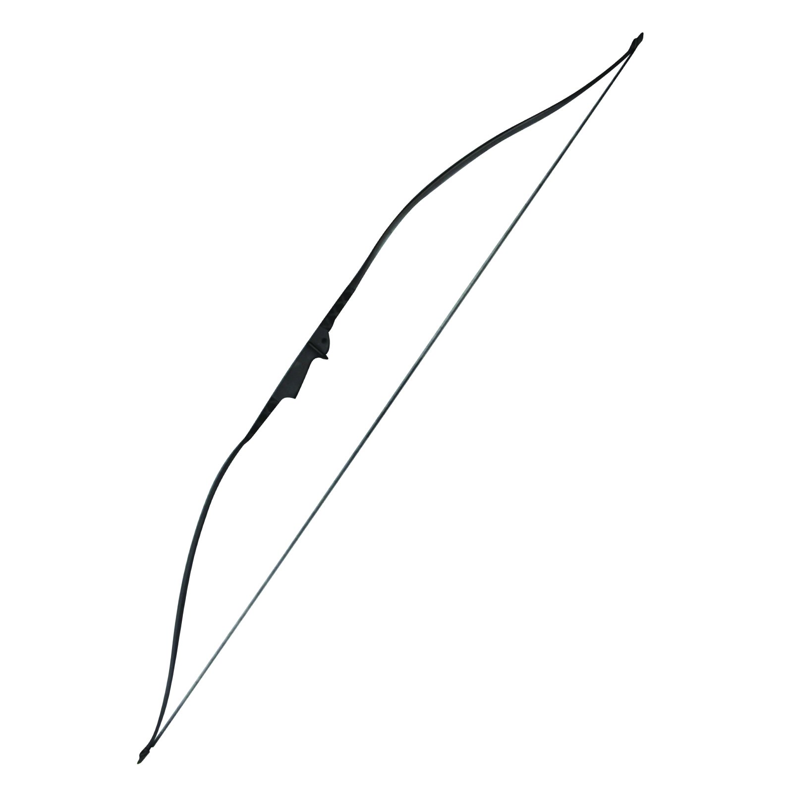 SAS 30-35lbs 22-29" Robinhood Long Bow for Adult/Youth w/Belt Quiver, Armguard, Finger Tab, Arrow Rest, Target Face and 2 x Arrows (Black)