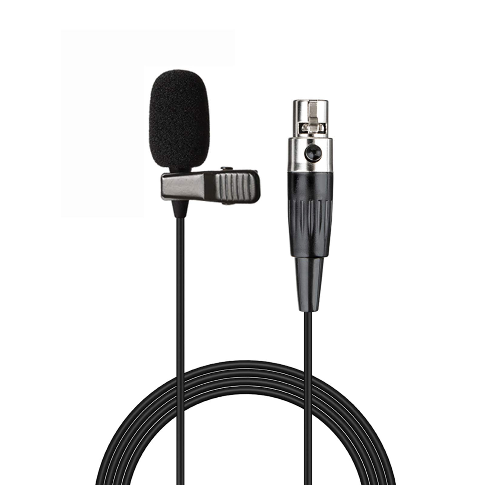 Sujeetec Lavalier Microphone Lapel Microphone Compatible with AKG Samson Wireless Transmitter - Unidirectional Condenser Mic - Mini XLR TA3F Plug