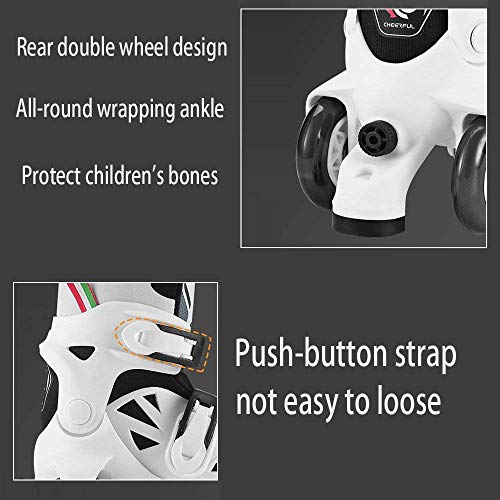 Sumeber Roller Skates Kids Adjustable Roller Skates with Flashing Light up Wheels Beginner Roller Skates for Girls Boys Birthday Gift
