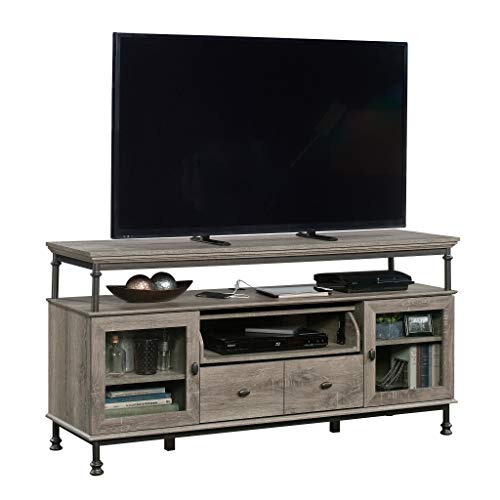 Sauder Canal Street Entertainment Credenza, For TV's up to 60", Northern Oak Finish