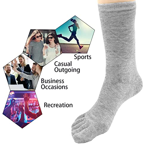 Yanision Women Toe Socks 4 Pack Five Finger Socks for Running Athletic