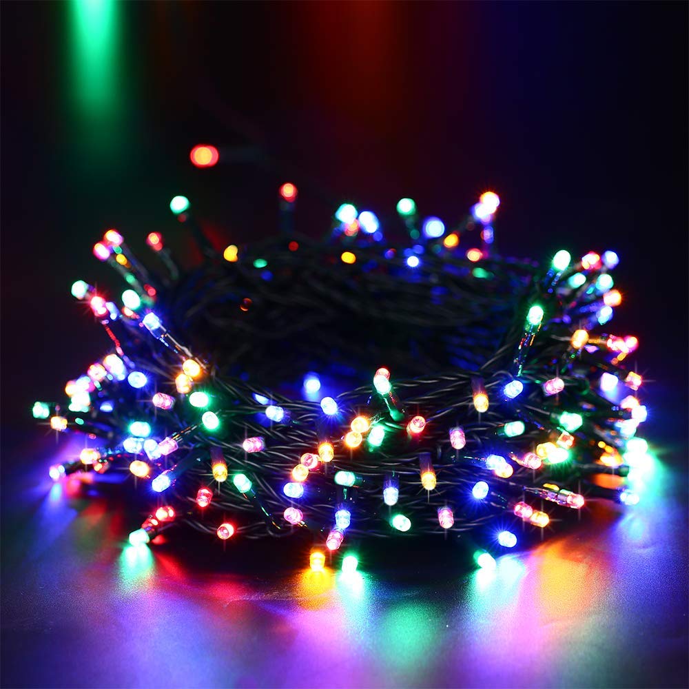 Toodour Battery Christmas Lights, 68.9ft 200 LED Christmas String Lights with 8 Twinkle Modes, Timer, Waterproof Battery Operated String Lights for Home, Party, Holiday, Christmas Decor - Warm White