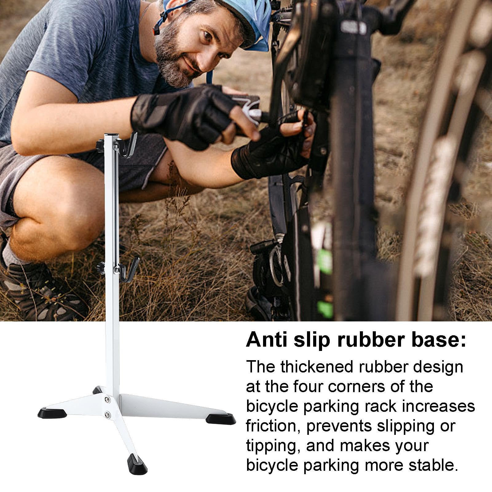 Repair Stand,Bicycle Rack Holder | Portable Maintenance Rack for Bicycle Repair, Home Bicycle Mechanic Workstands for Mountain Bikes Folding Bikes Mkyoko