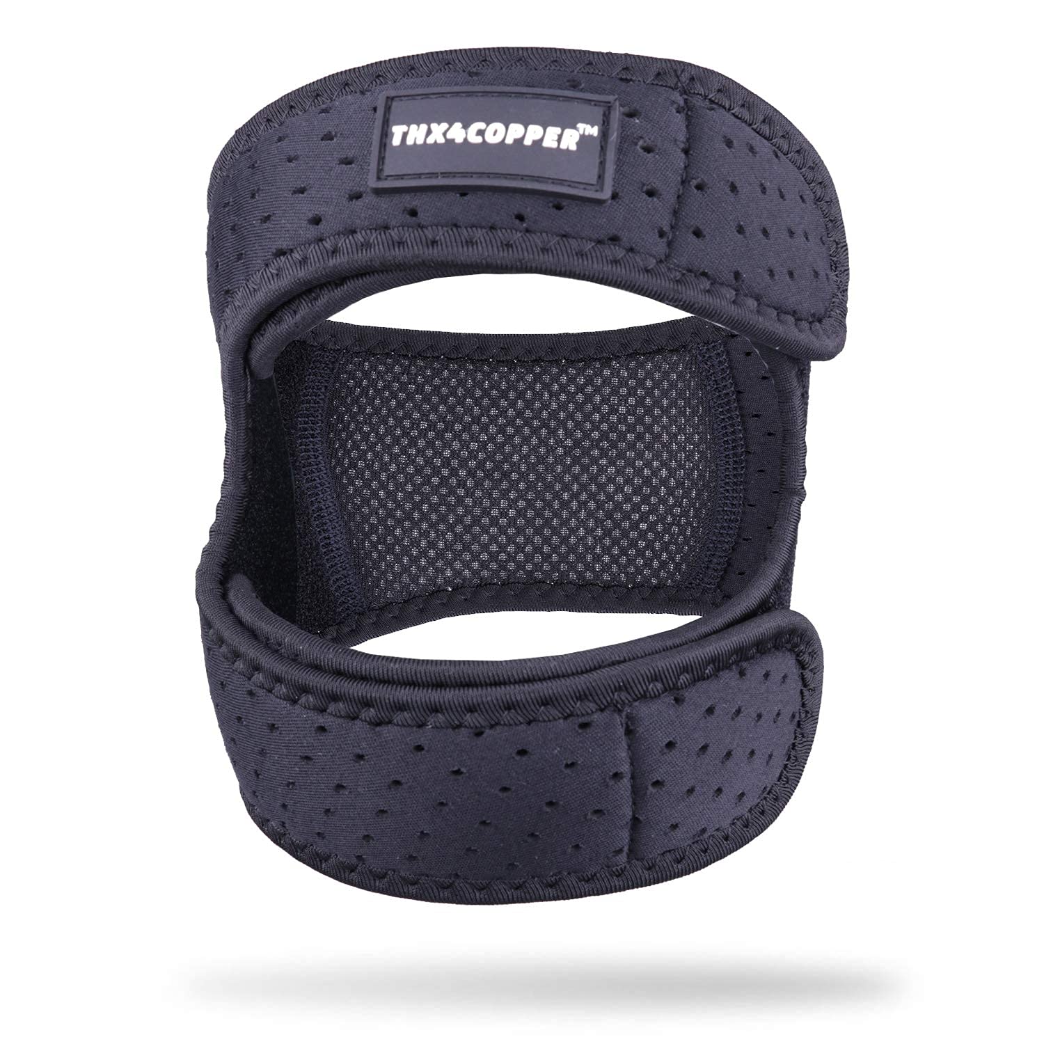 THX4COPPER Compression Dual Adjustable Patella Knee Brace for Pain Relief, Knee Strap Support for Running, Jumper, Gym Exercise, Tendonitis, Arthritis, Injury Recovery, Joints and Muscles
