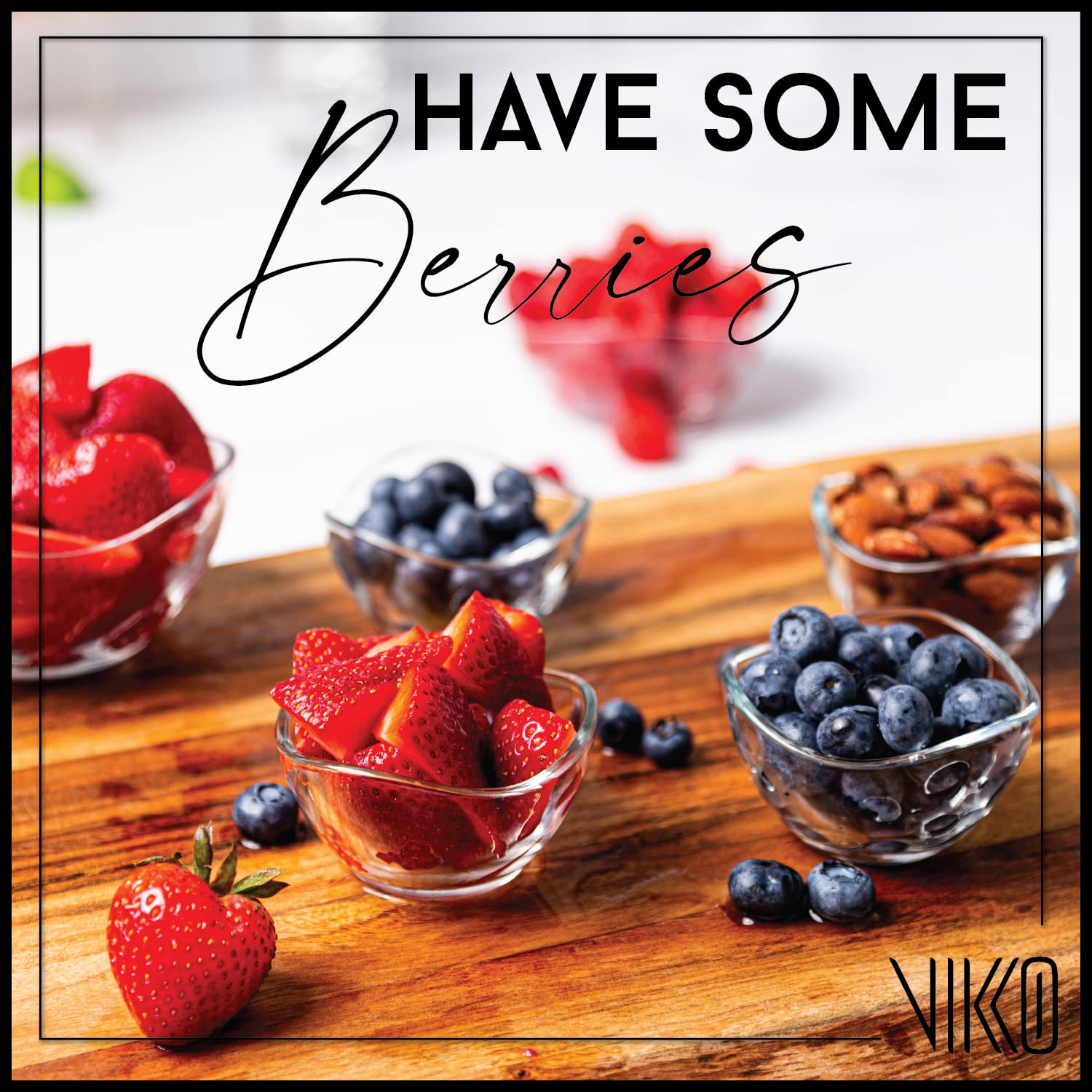 Vira 2.25 Ounce Mini Glass Bowls | Beautiful Wavy Design, Thick, Durable Glass, For Sauces, Condiments, Candy and More, Microwave and Dishwasher Safe, 6 Piece Set, 2.5β x 1.5β