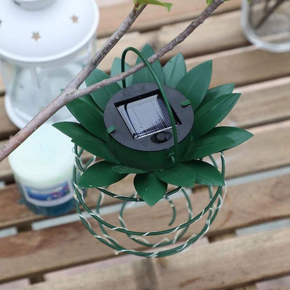 UTYING Led Copper Wire String Lights Solar Pineapple Light,Waterproof String Lights for Home, Garden, Holiday Decorations, Party Decorations