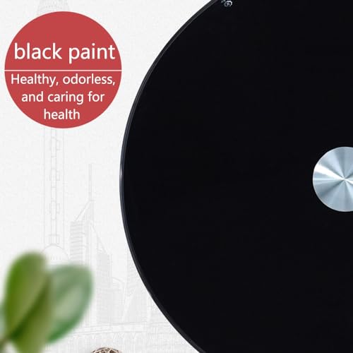 Tempered Glass Turntable Black White Large Rotating Lazy Susan 28" 32" 35" 39" Round Serving Tray For Kitchen Dining Table Home Heat Resistant Non-Skid (Color : Black, Size : 120cm/47in)