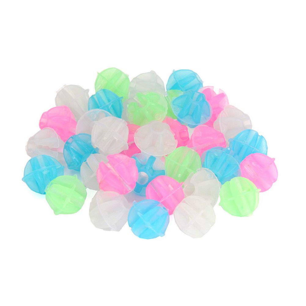 UPSTORE 1Pack(36PCS) Colouful Plastic Bike Wheel Spokes Beads Bicycle Clip Wire Beads Luminous Cute Biking Accessories Spoke Decorations Cool Cycling Gear Gift for Kids