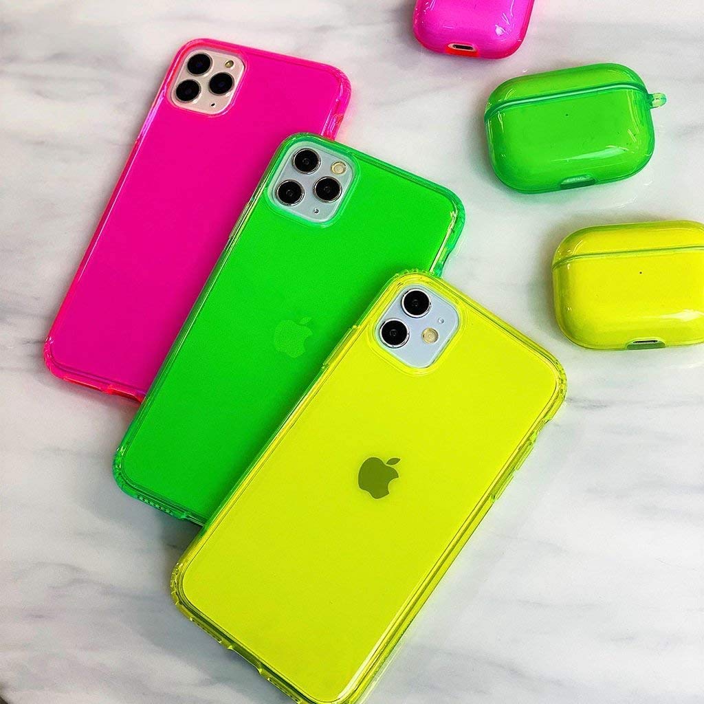 Velvet Caviar Compatible with iPhone 11 Case Neon Pink - Cute Clear Protective Phone Cover for Women, Girls (Hot Pink)
