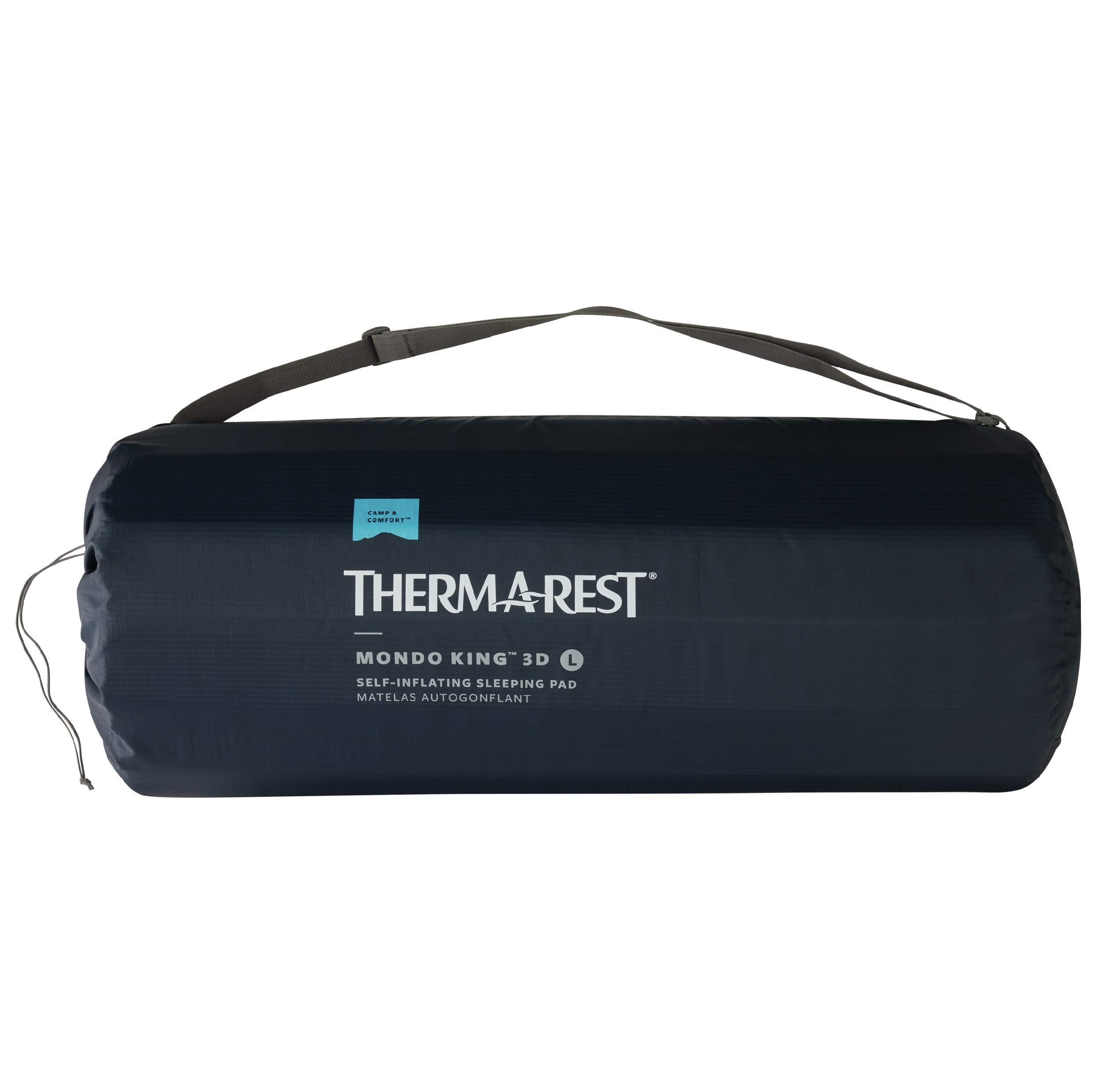 Therm-a-Rest MondoKing 3D Self-Inflating Camping Sleeping Pad, Large - 77 x 25 Inches, Lyons Blue