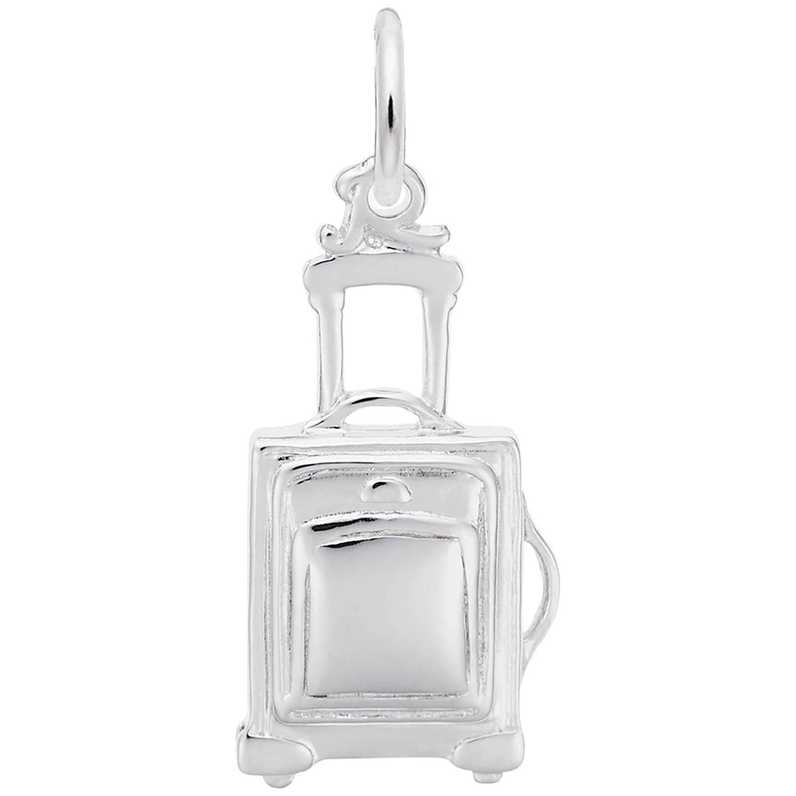 Rembrandt Charms Suitcase Charm, Sterling Silver