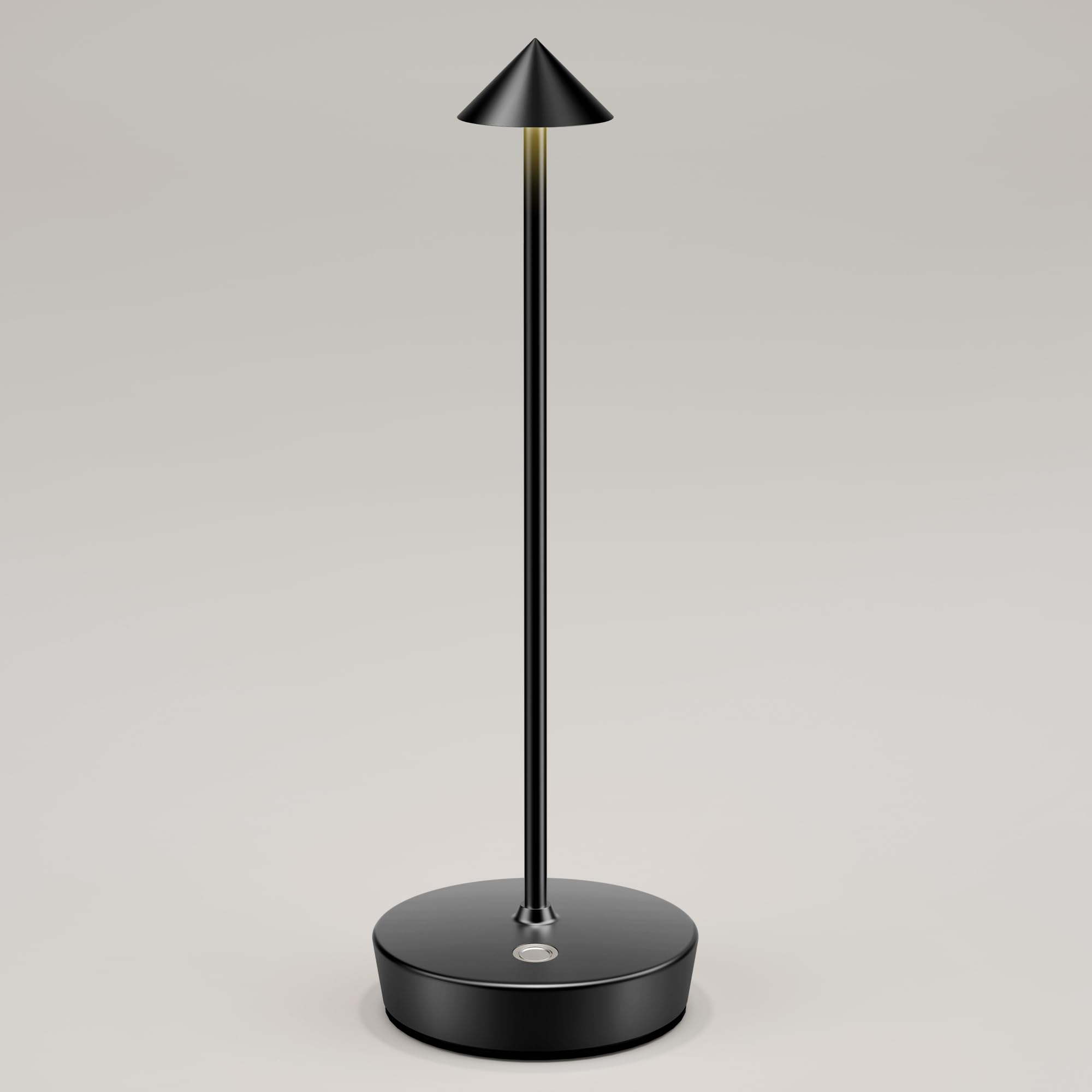 Willdoak Cordless Table Lamp Rechargeable, 6000mAh Battery Operated LED Table Light, Stepless Dimming Portable Waterproof Touch Table Lamp for Patio Restaurant Outdoor