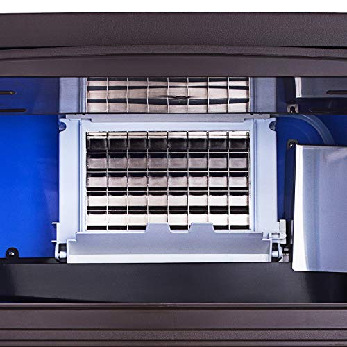 VEVOR 110V Commercial Ice Maker Machine 95LBS/24H ETL Approved Stainless Steel Ice Machine with 50LBS Bin, Auto Clean, Clear Cube, Air-Cooled, Include Water Filter and Drain Pump