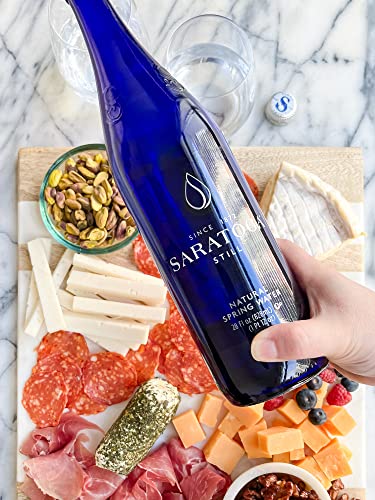 Saratoga Natural Spring Water - 28 oz. (Non-Carbonated, Pack of 12)