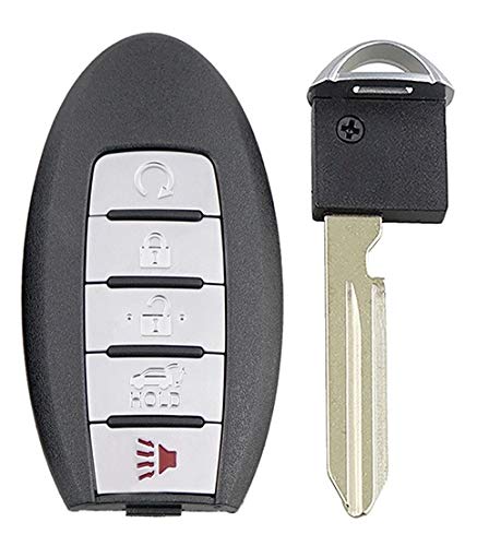 TG Auto 5 Buttons Smart Key Proximity Keyless Entry Remote Fob For 2017 2018 Nissan Rogue FCC ID : KR5S180144106 P/N : S180144110