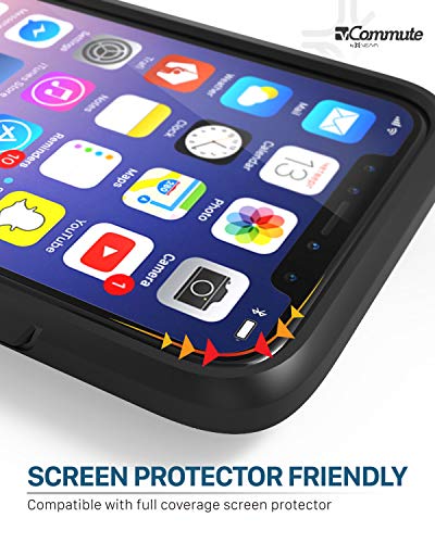 VENA iPhone Xs Max Wallet Case, vCommute (Military Grade Drop Protection) Flip Leather Cover Card Slot Holder with Kickstand Designed for Apple iPhone Xs Max - Space Gray