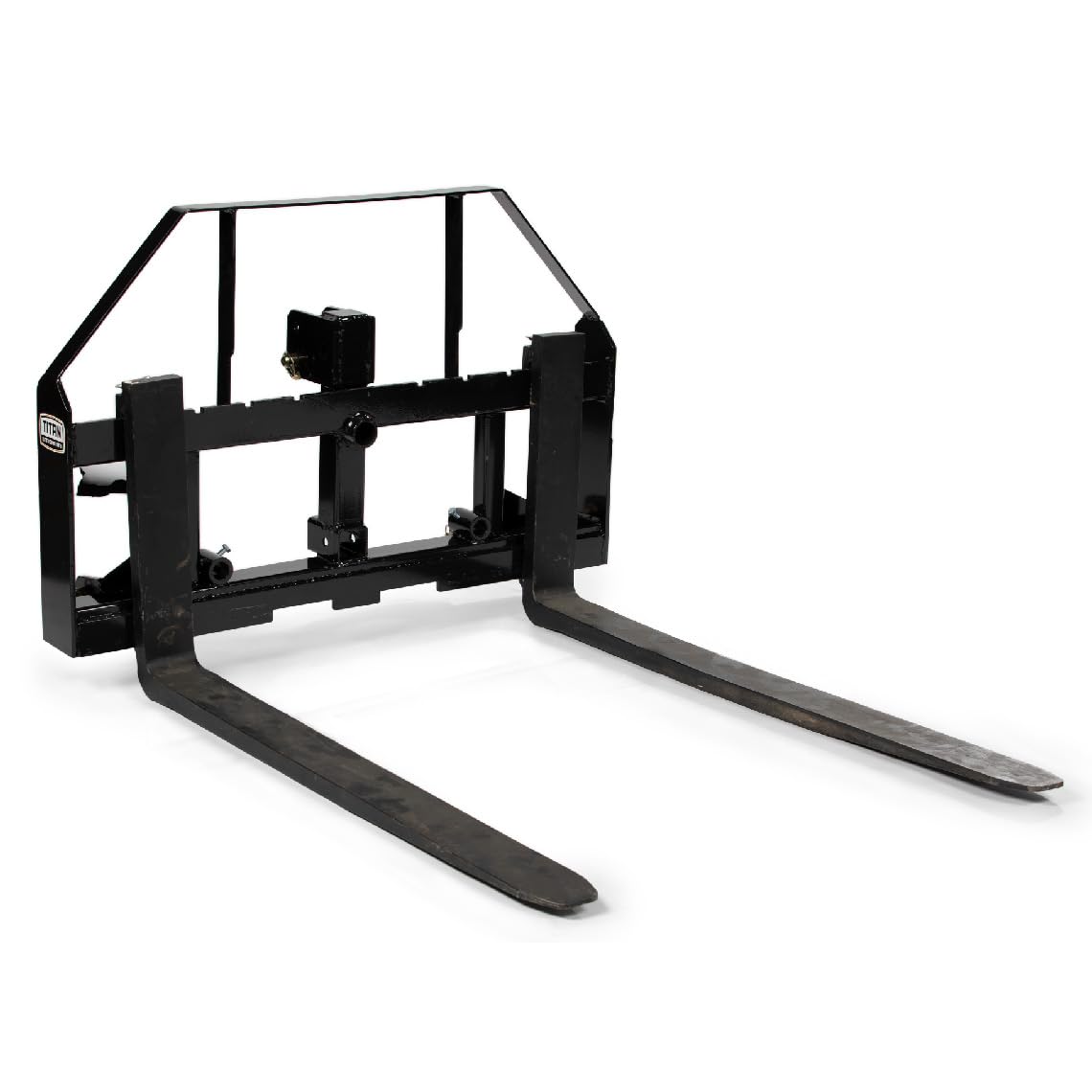 Titan Attachments Pallet Fork Frame Attachment with 60" Fork Blades, Fits Cat I & II Tractors, Rated 4,000 LB