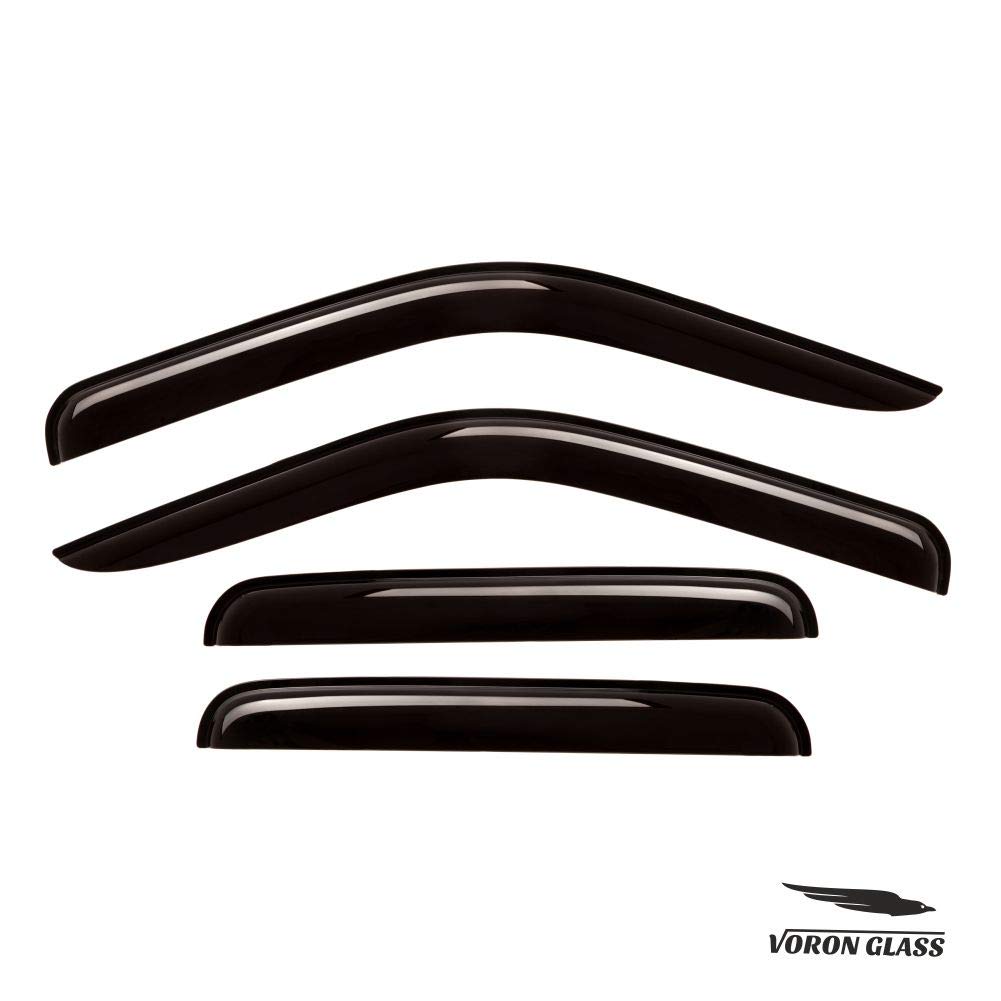 Voron Glass Extra Durable Rain Guards for, Window Deflectors, Vent Window Visors, 4 Pieces -