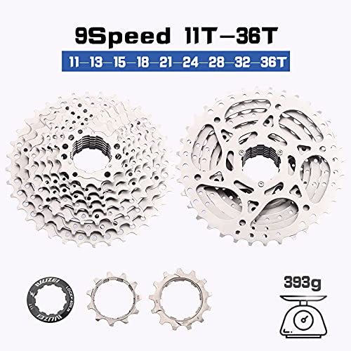 YEENOR 9 Speed Cassette 11-36T MTB Cassette 9 Speed Fit for Mountain Bike/MTB