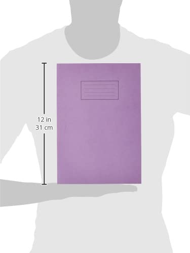 Silvine Exercise Book Ruled and Margin 80 Pages A4 Purple Ref EX111 [Pack of 10]