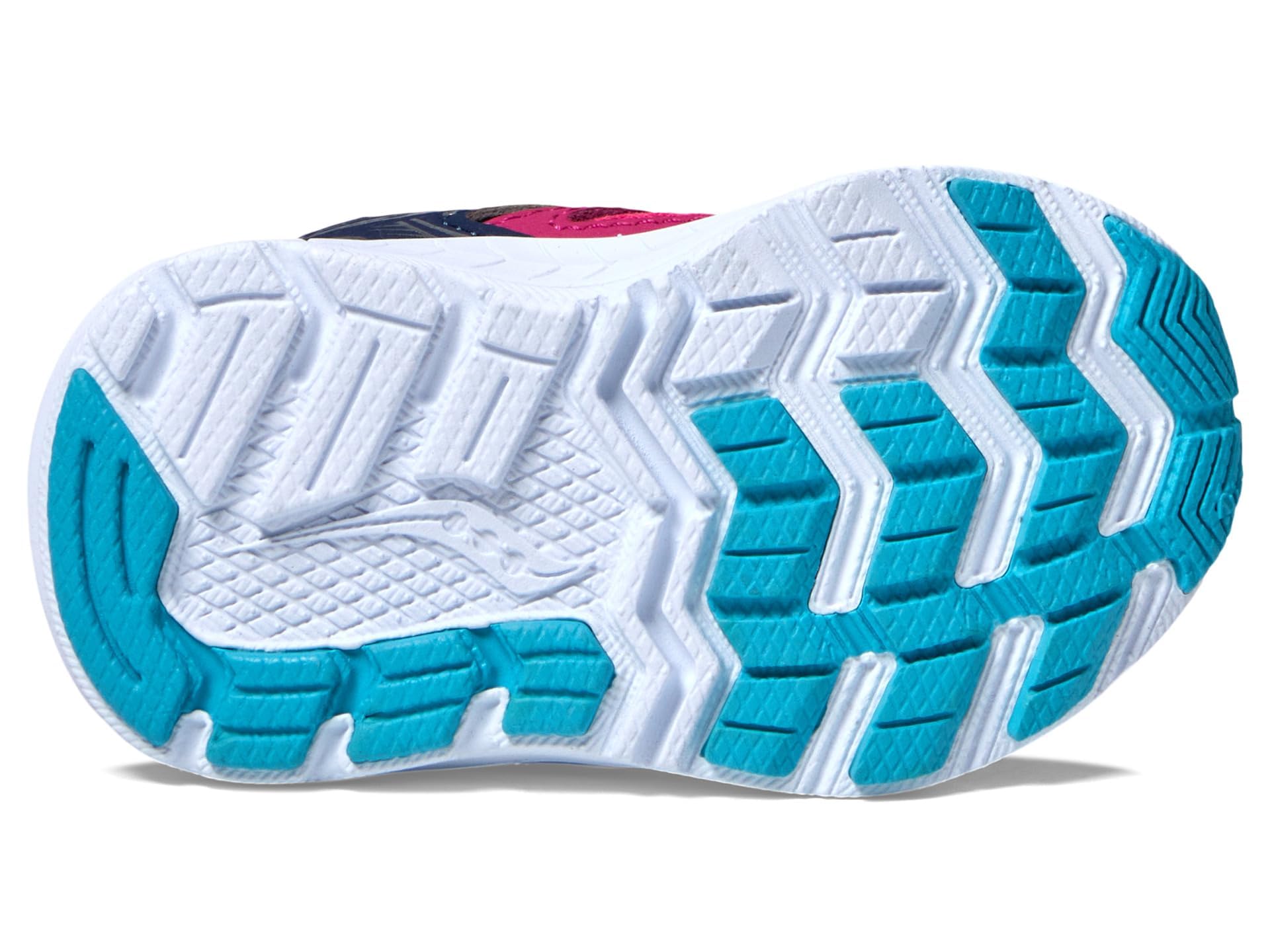 Saucony Cohesion 14 Alternative Closure Jr Sneaker, Pink/Navy, 10 US Unisex Little Kid