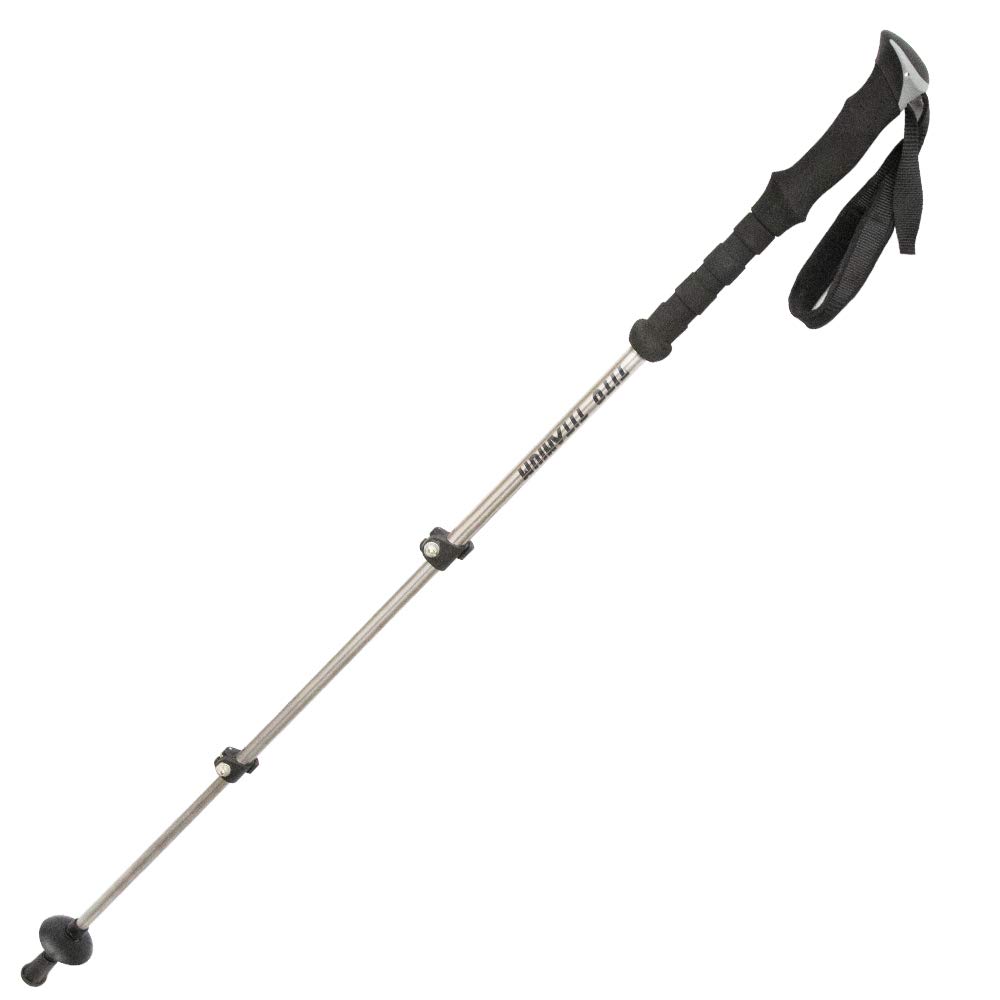 TiTo Titanium Trekking Pole Outdoor Camping GR9 Titanium Alloy Lightweight Hiking Telescopic Stick Walking Trekking Pole (Internal Wu Rod tip)