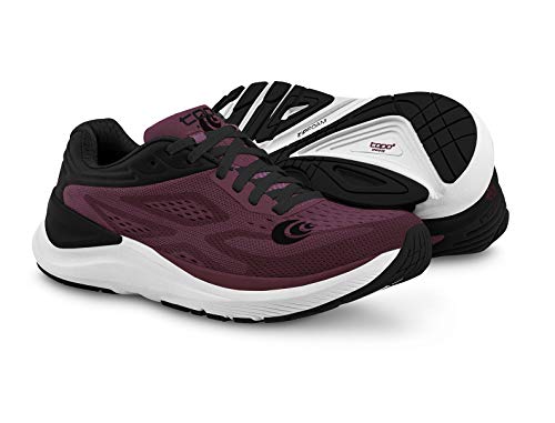 Topo Athletic Women's Ultrafly 3 Breathable Road Running Shoes, Wine/Black, Size: 6