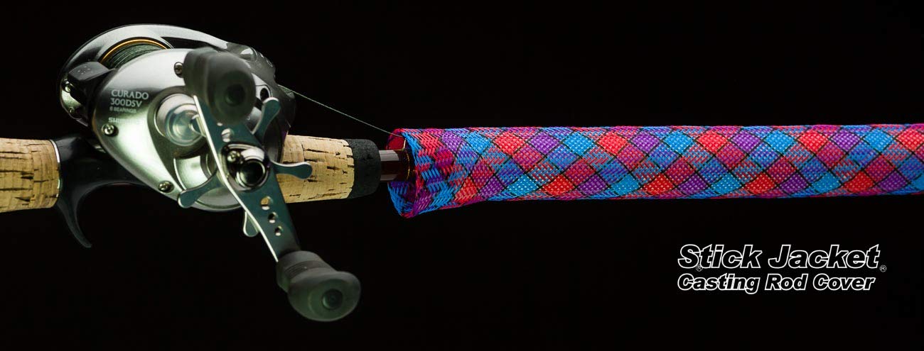 RITE-HITE Orin Briant Stick Jacket Fishing Rod Covers - Ltd Casting Stick Jacket, Comes in a Variety of Colors; Keeps Your Rod Safe and Tangle Free (Contusion)