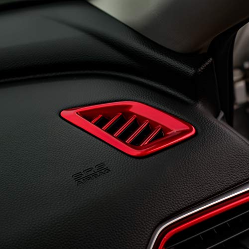 Thenice for 10th Gen Accord Dashboard Air Vent Decal Trims Wind Outlet Decoration Stickers for Honda Accord 2018 2019 2020 -Red
